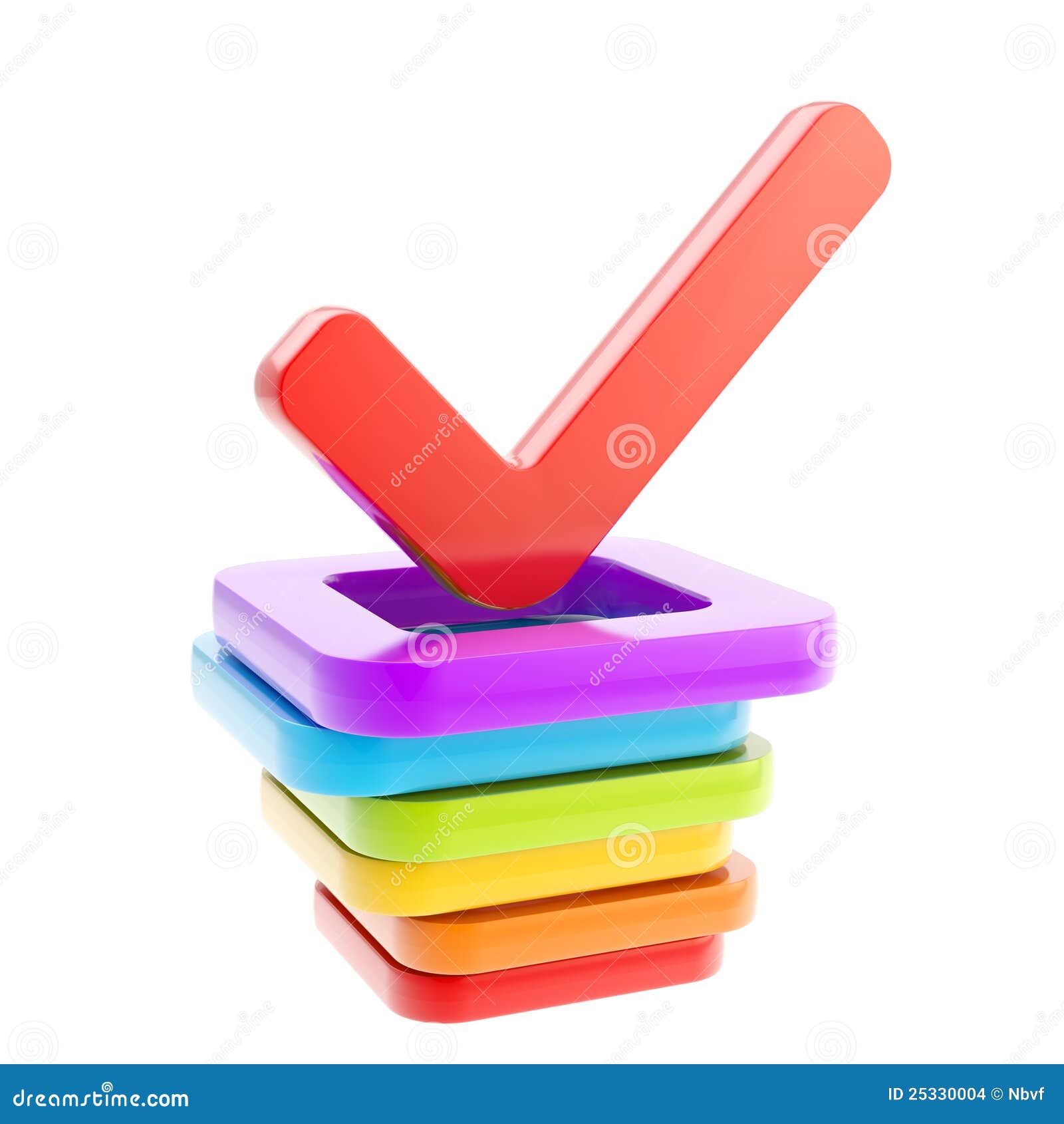 Yes Done Tick Over Stack of Check Boxes Stock Photo - Image of choose ...