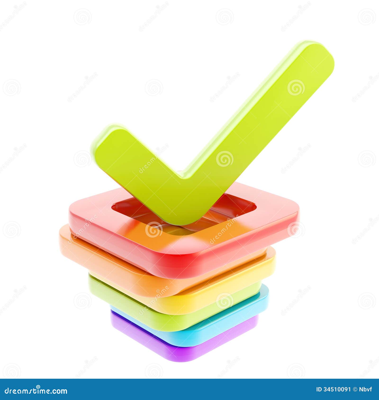 Yes Done Tick Over Stack of Check Boxes Stock Illustration ... Yes Done Tick Over Stack of Check Boxes Stock Illustration ...