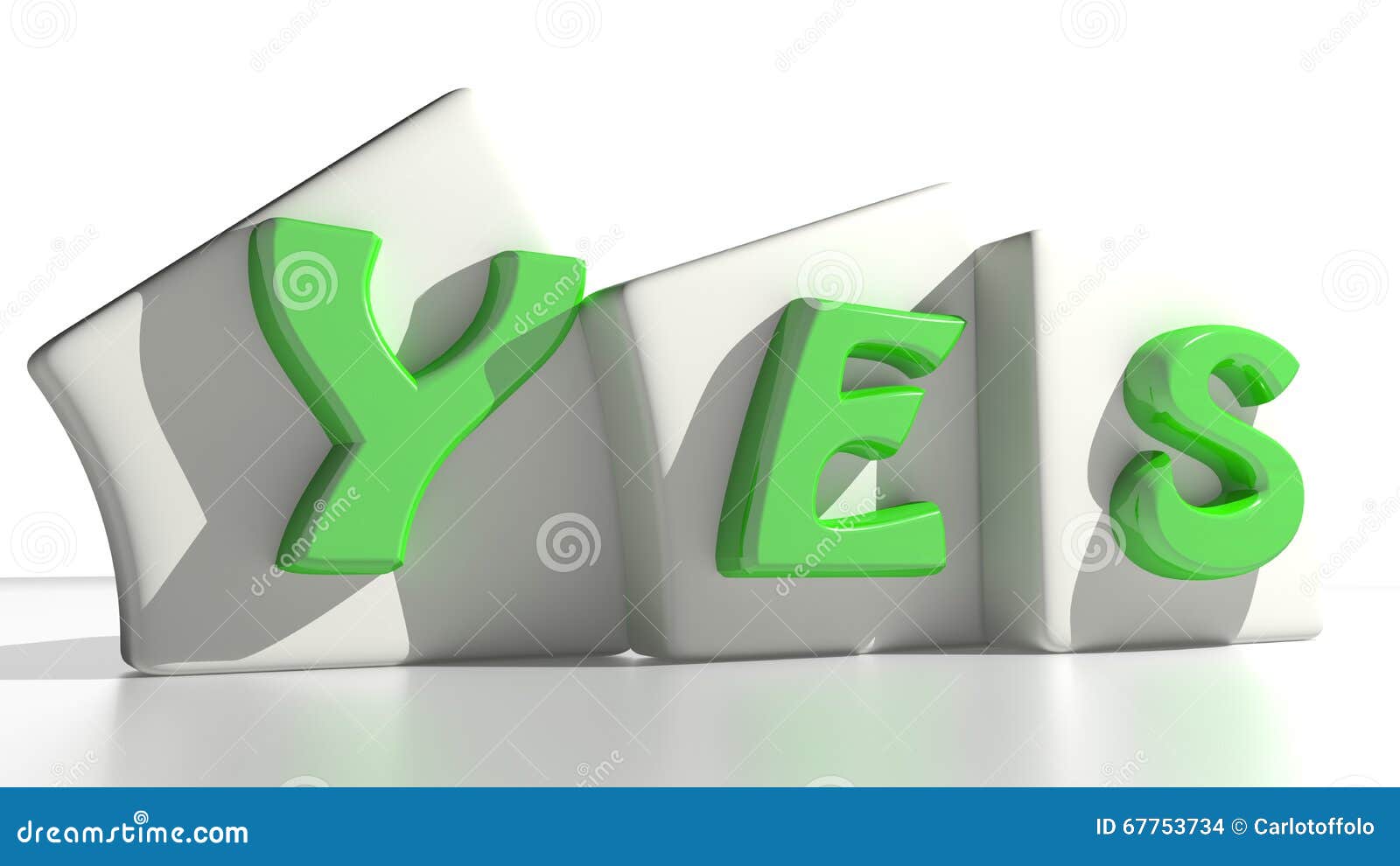 YES green tags stock illustration. Illustration of positive - 67753734