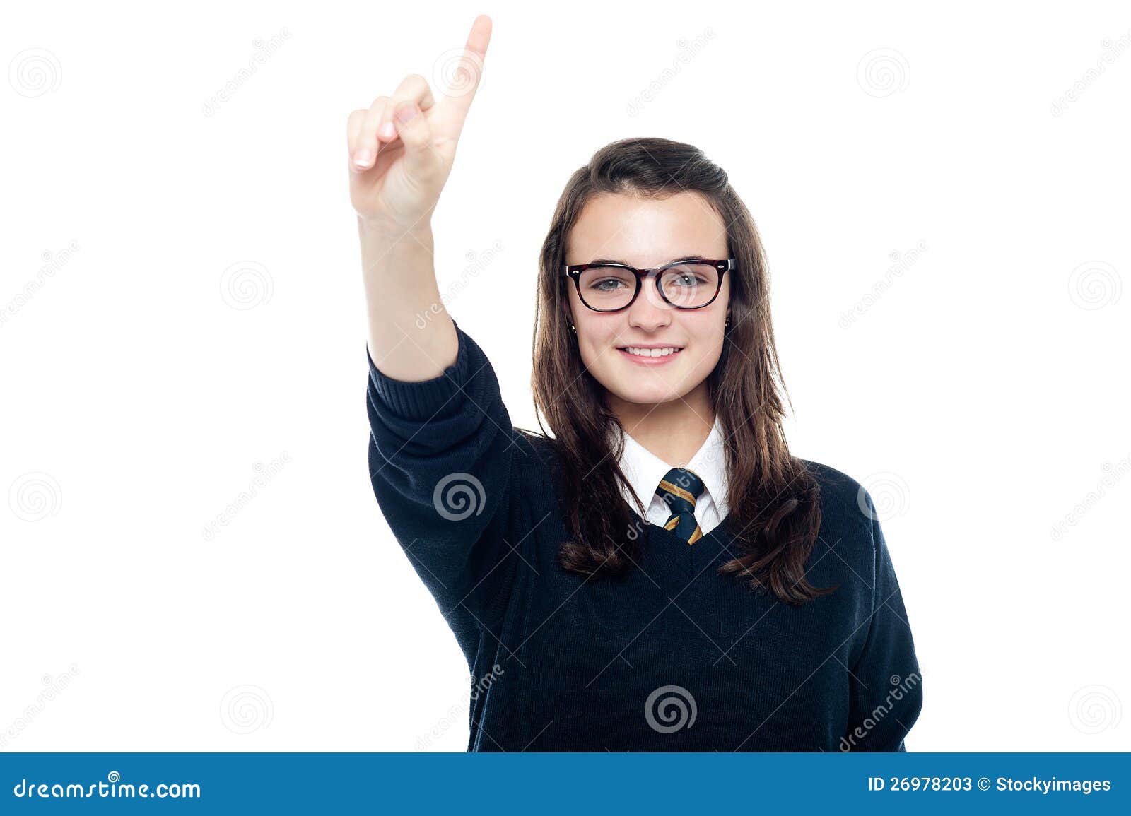 Yes! I Can Answer the Question Stock Image - Image of portrait ...