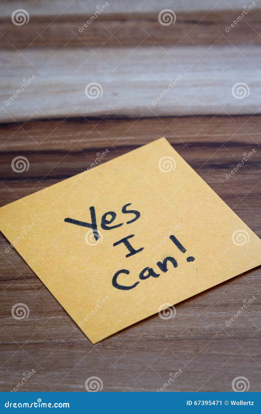 Yes I Can Can, a Powerful Message Stock Image - Image of desk, thought ...