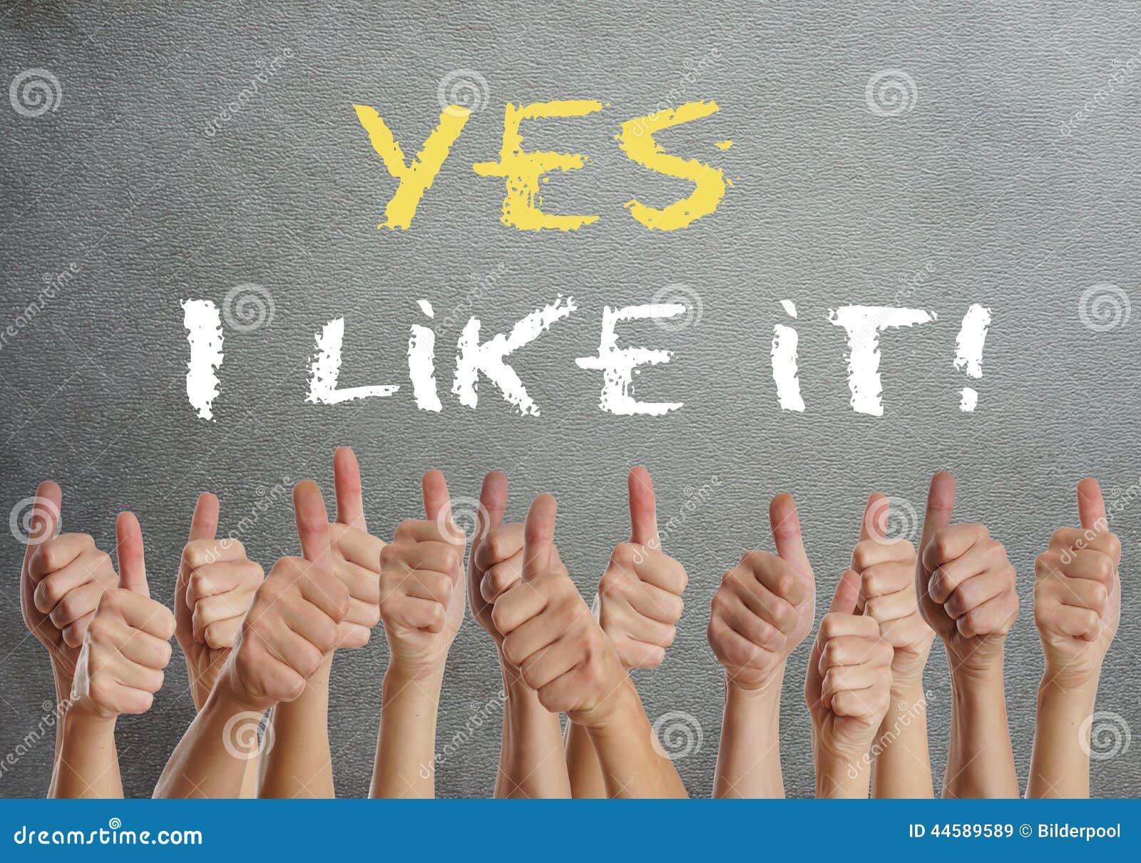 Yes i like it stock image. Image of chat, concept, board - 44589589