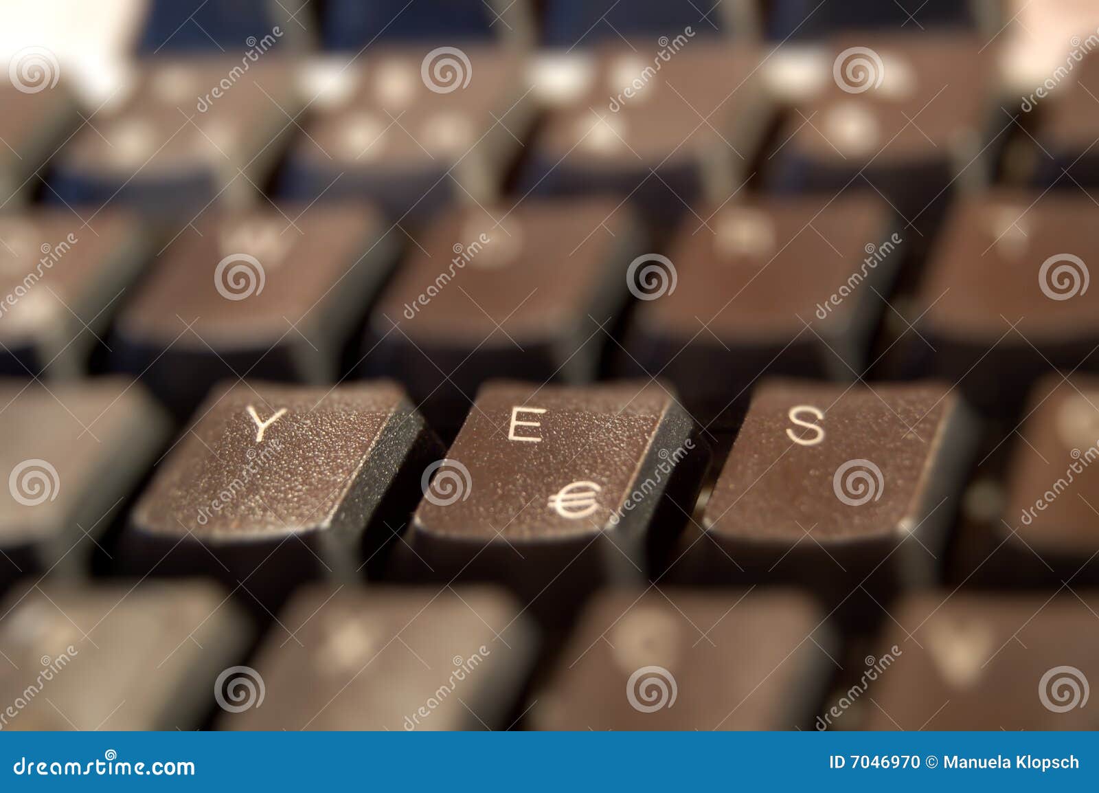 YES Keyboard stock photo. Image of background, keyboard - 7046970