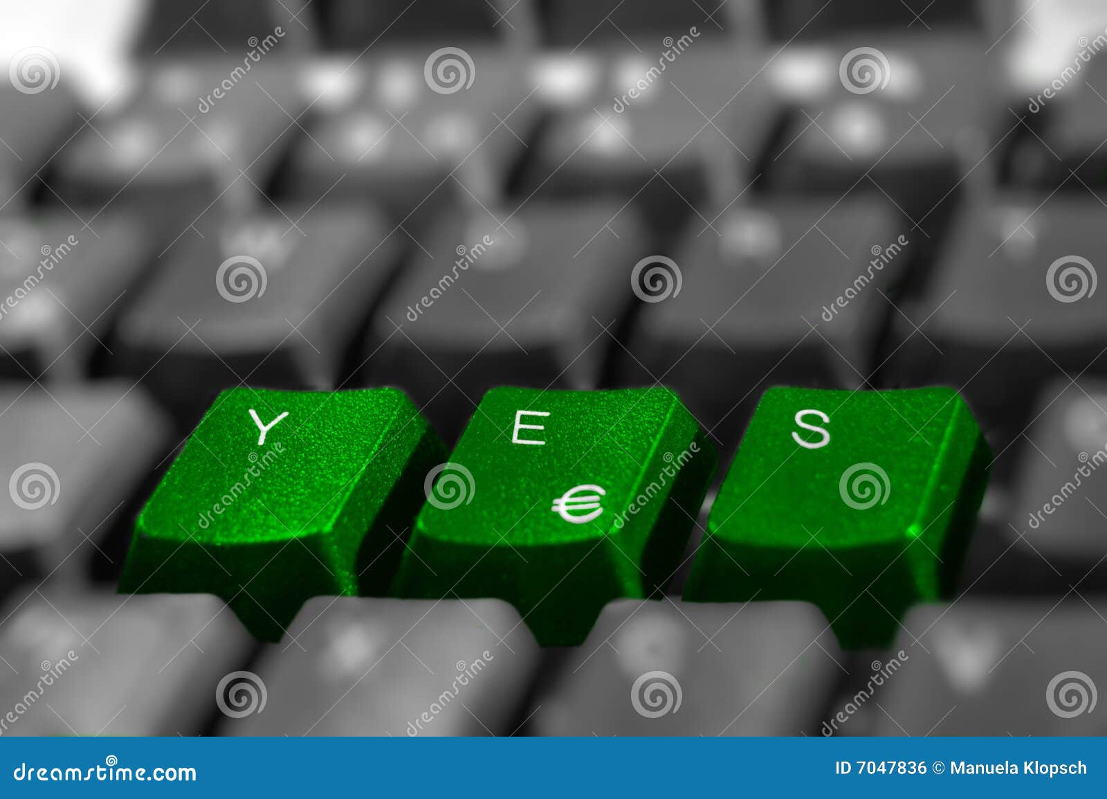 Yes Keys stock photo. Image of view, green, positive, english - 7047836