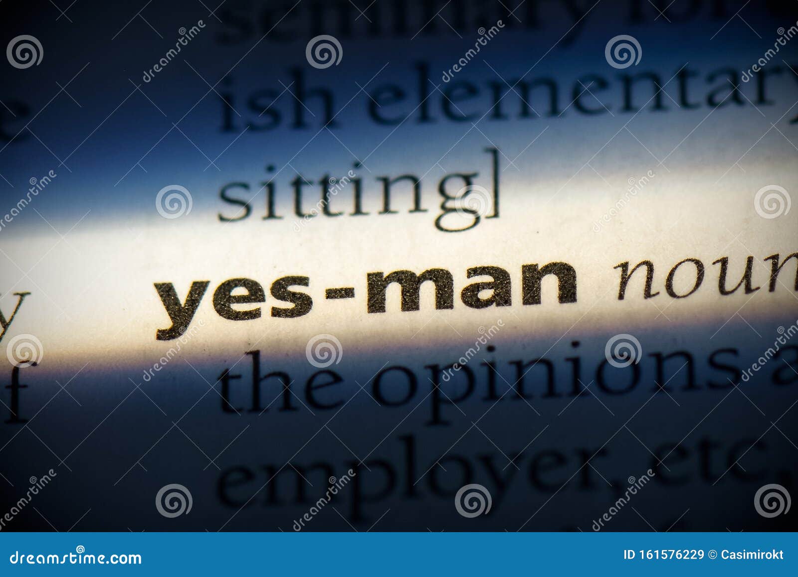 Yes-man stock image. Image of dictionary, language, book - 161576229