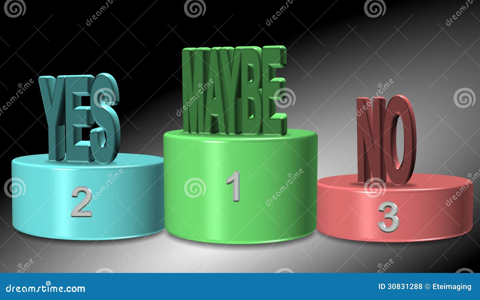 Yes maybe no stock illustration. Illustration of conceptual - 30831288