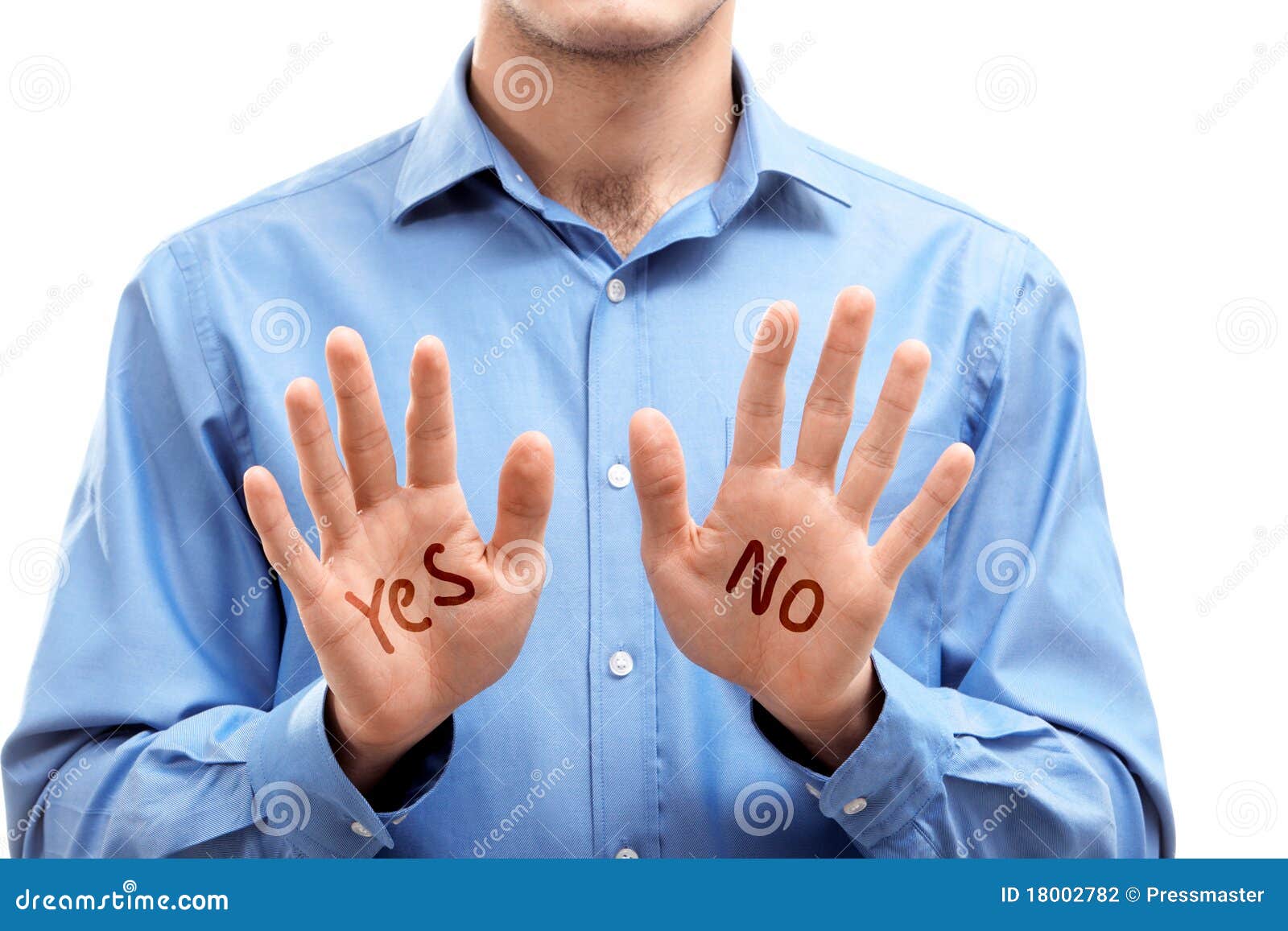 Yes or no stock photo. Image of offer, shirt, concept - 18002782