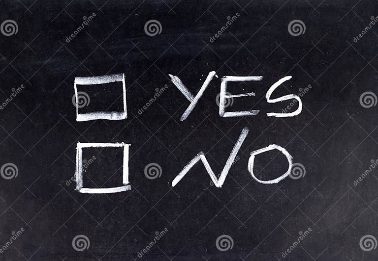 Yes or no stock image. Image of boxes, check, checklist - 18170347
