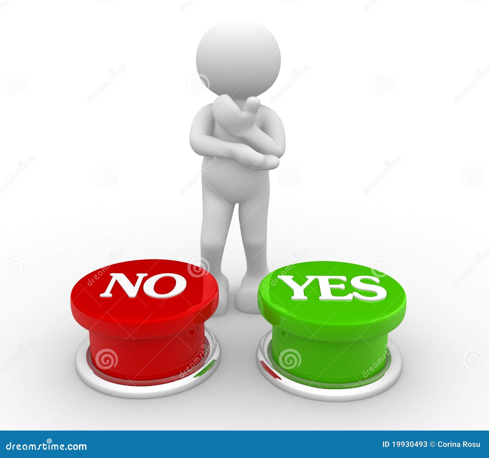 Yes or no stock illustration. Illustration of agreement - 19930493