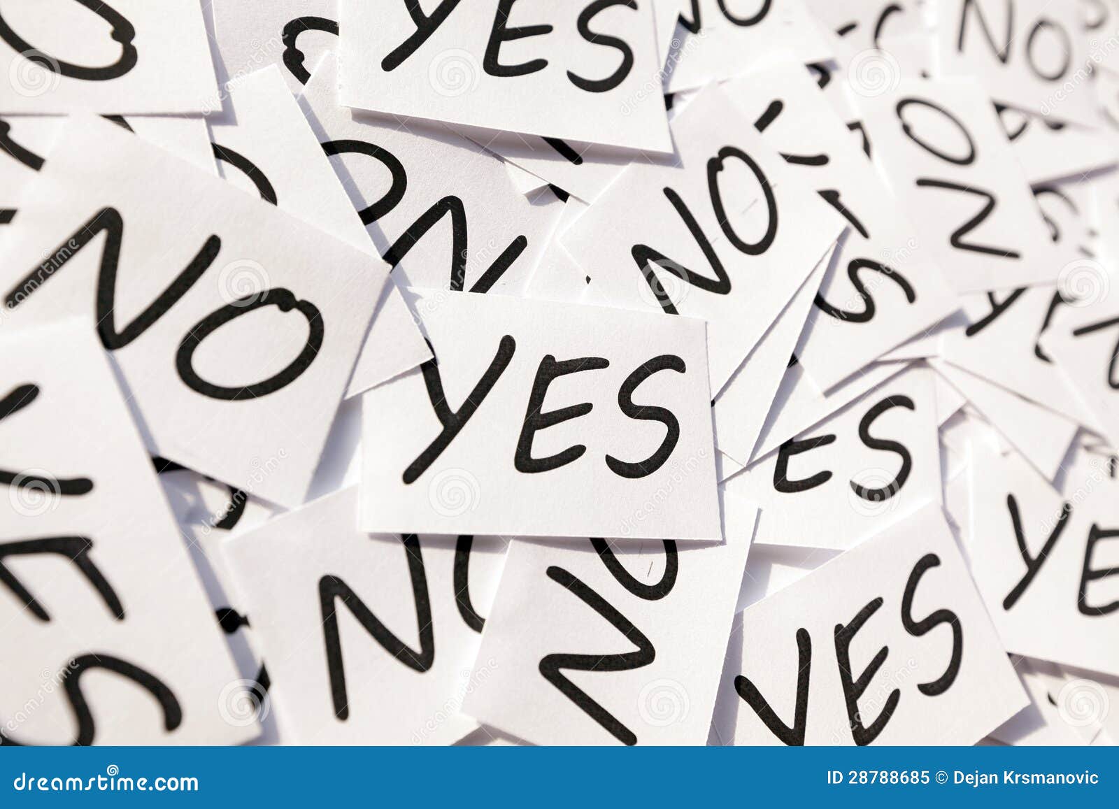 Yes and No stock image. Image of illustrative, decisions - 28788685