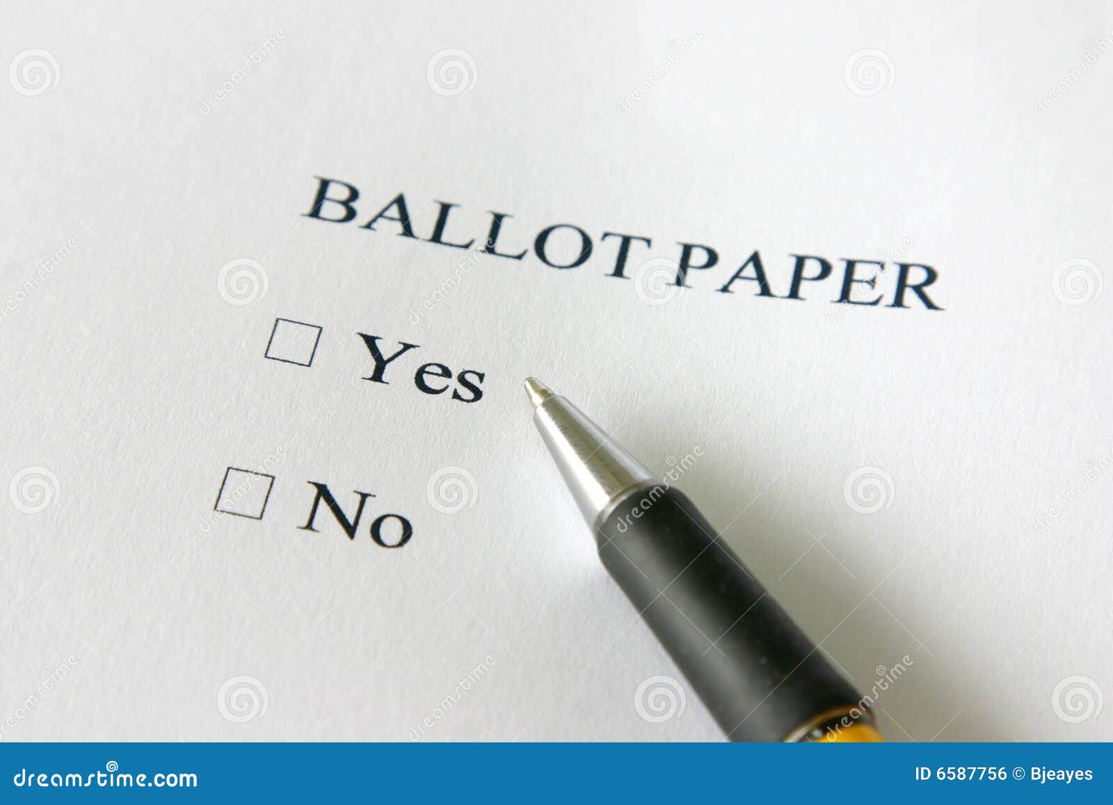 Yes or No stock photo. Image of writing, referendum, decision - 6587756