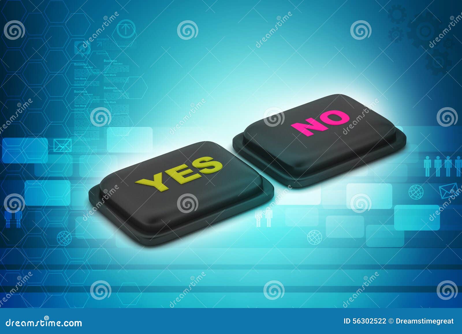 Yes no buttons stock photo. Image of question, decision - 56302522