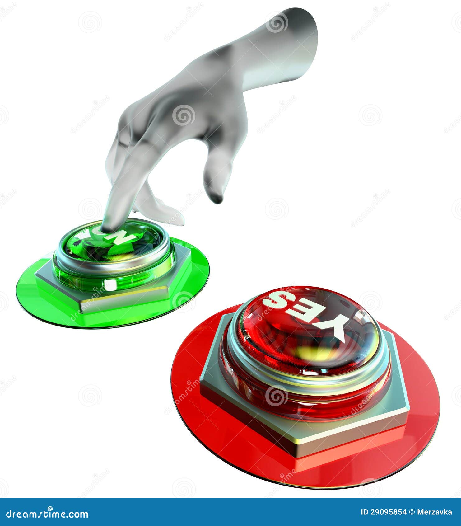 Yes and no buttons set stock illustration. Illustration of idea - 29095854