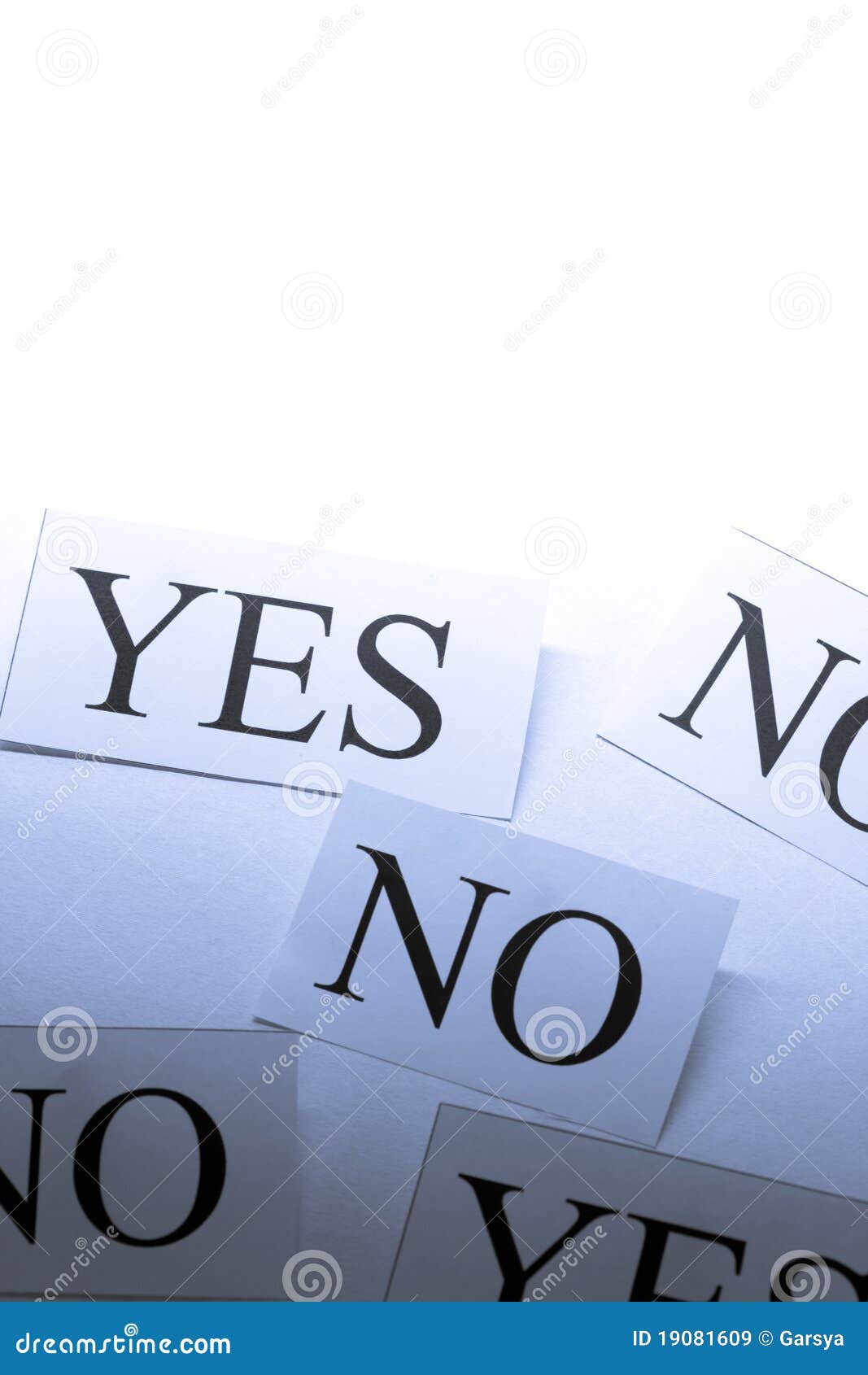 Yes and No cards stock image. Image of banner, choice - 19081609