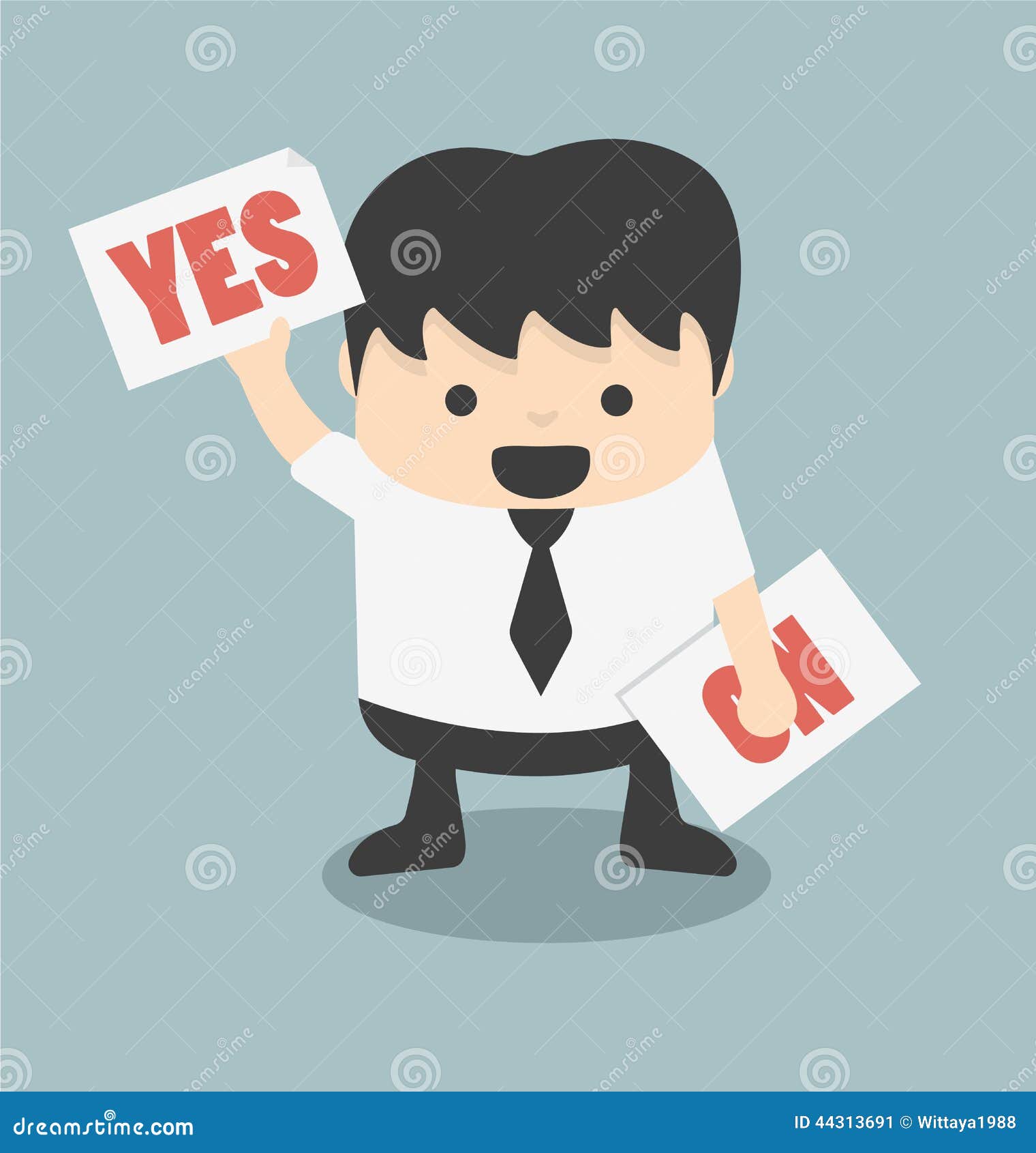Yes or no stock vector. Illustration of agree, select - 44313691