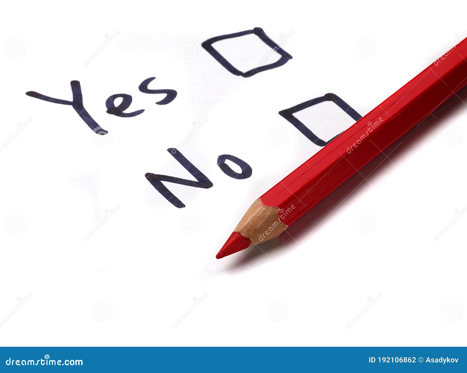 Yes and No Check Boxes on White Paper Stock Photo - Image of vote ... Yes and No Check Boxes on White Paper Stock Photo - Image of vote ...