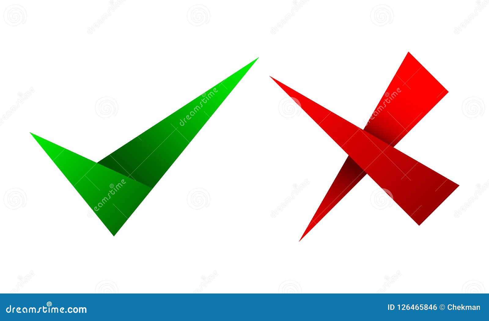 Yes and No Check Marks. Vector Illustration Stock Illustration ... Yes and No Check Marks. Vector Illustration Stock Illustration ...