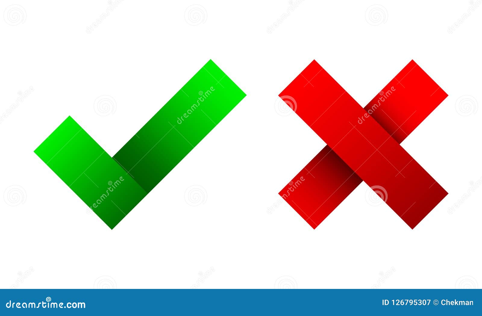 Yes and No Check Marks. Vector Illustration Stock Illustration ... Yes and No Check Marks. Vector Illustration Stock Illustration ...