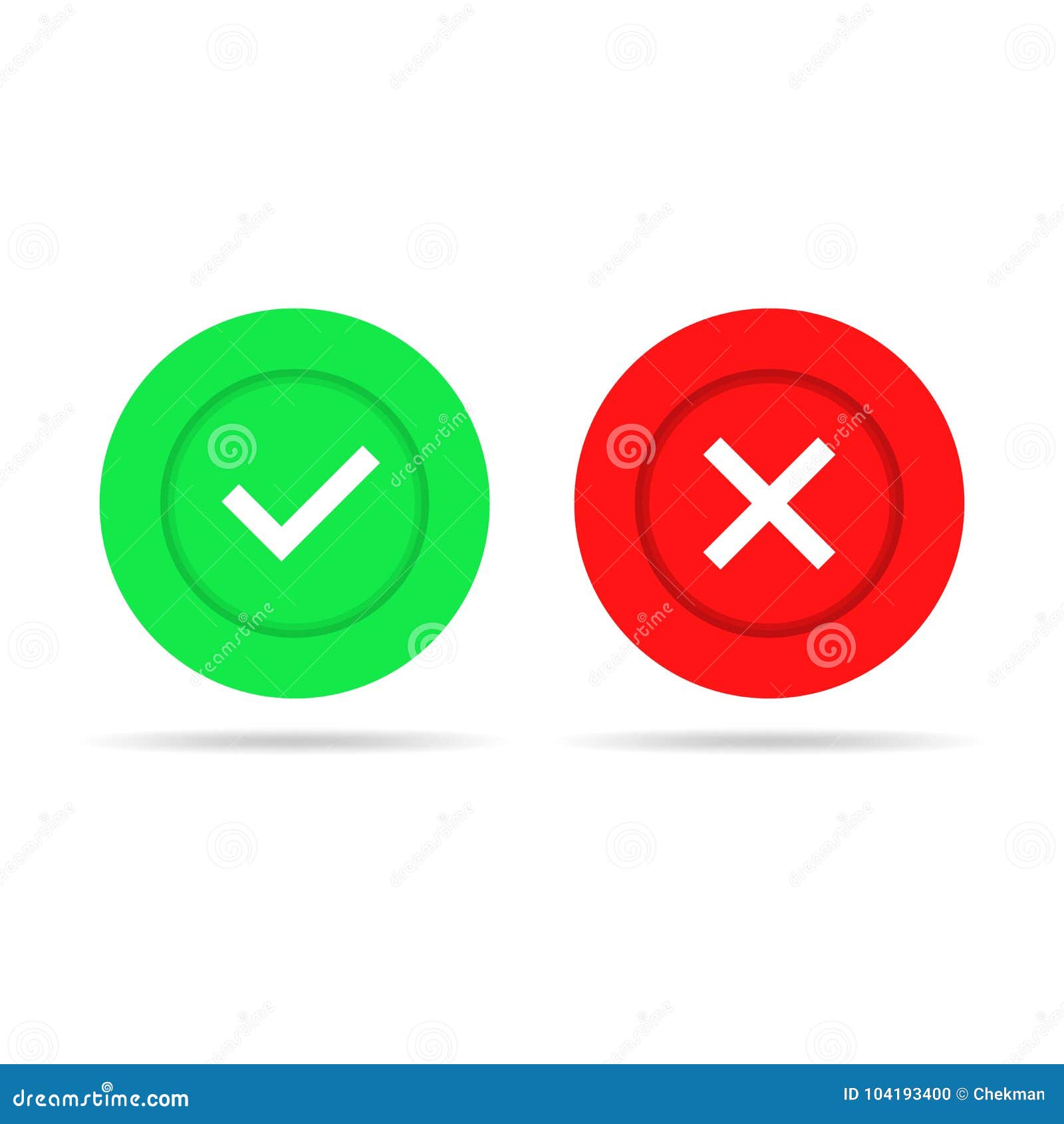 Yes and No Check Marks. Vector Illustration Stock Illustration ... Yes and No Check Marks. Vector Illustration Stock Illustration ...
