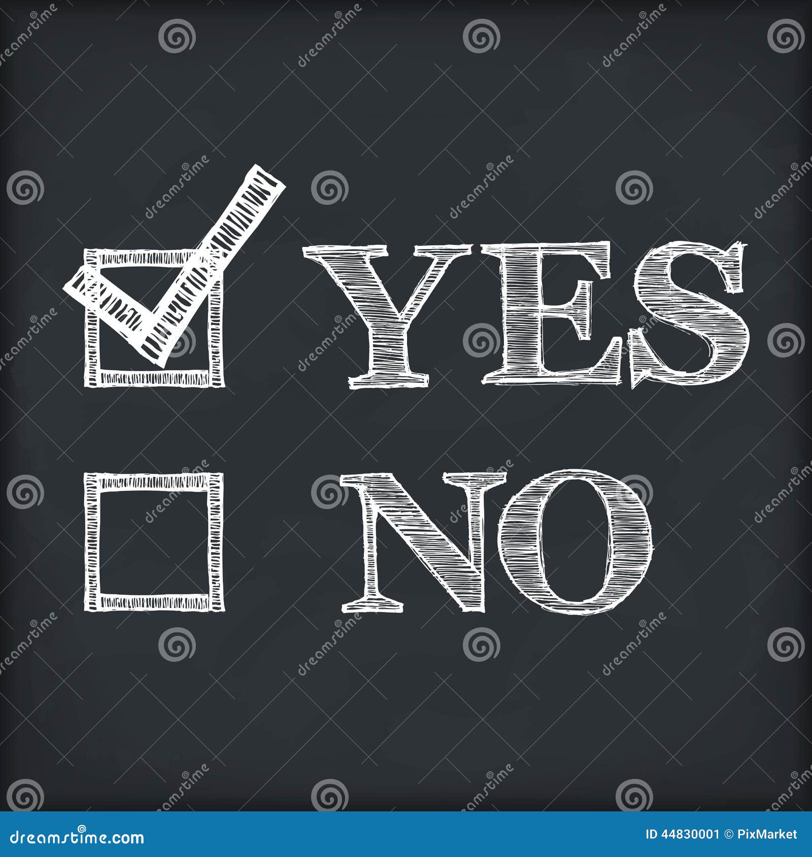 Yes and No stock vector. Illustration of drawing, correct - 44830001 Yes and No stock vector. Illustration of drawing, correct - 44830001