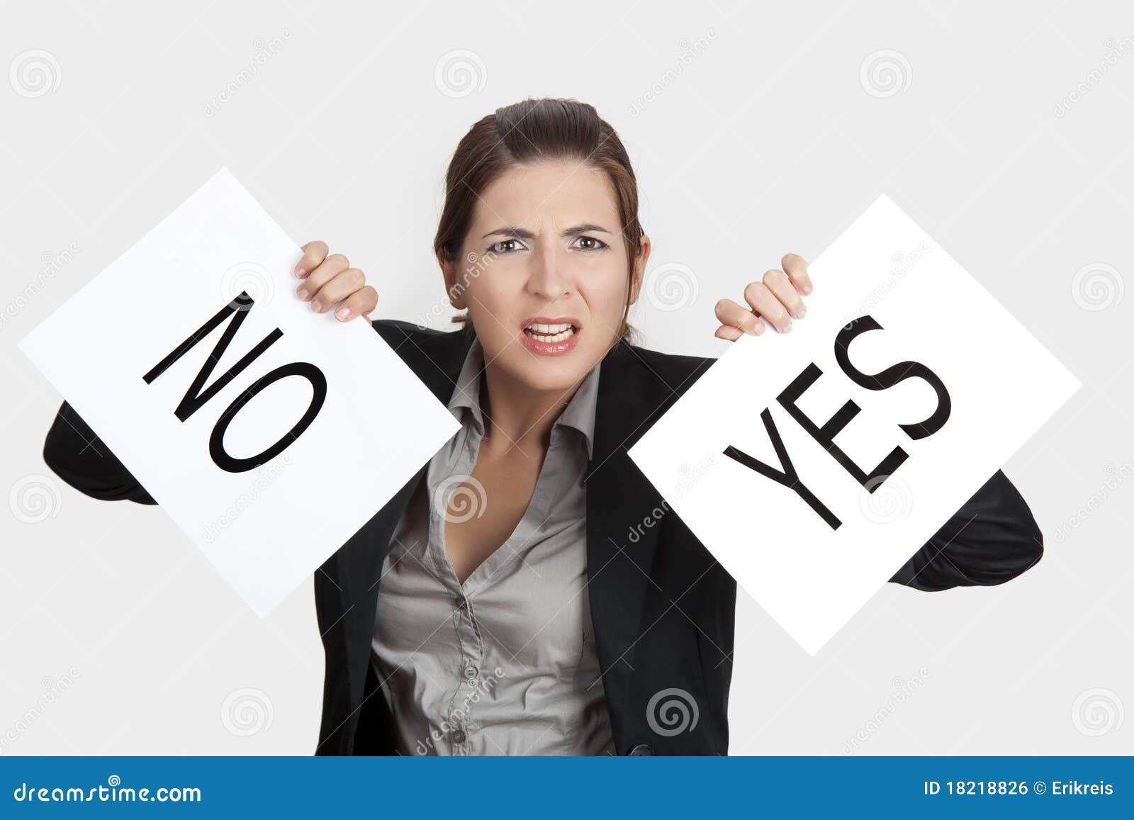 Yes or No choice stock photo. Image of decision, paper - 18218826