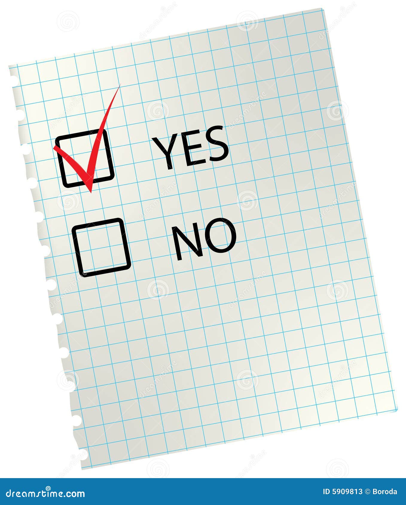 Yes or No choice. stock vector. Illustration of business - 5909813