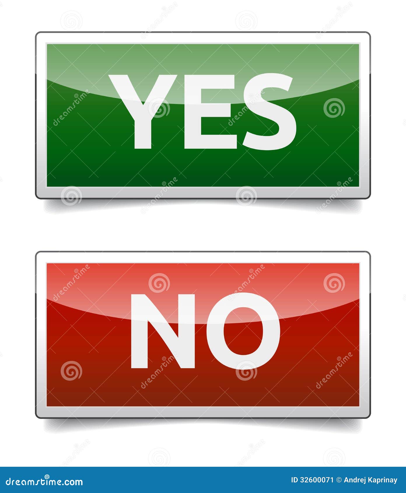 YES - NO color board stock vector. Illustration of concept - 32600071