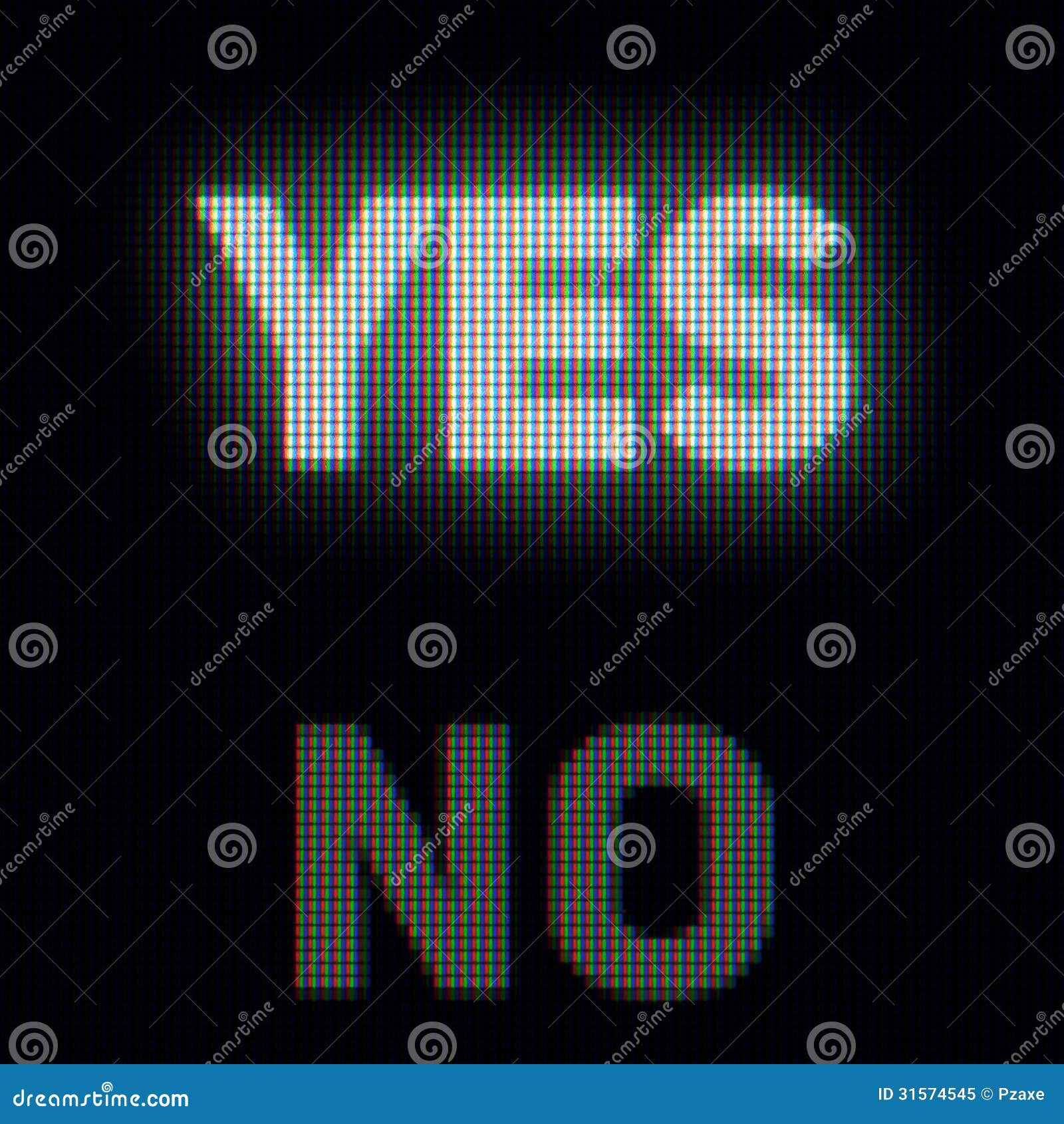 Yes and No on Computer Screen. Confirm and Rejection Concept Stock ...