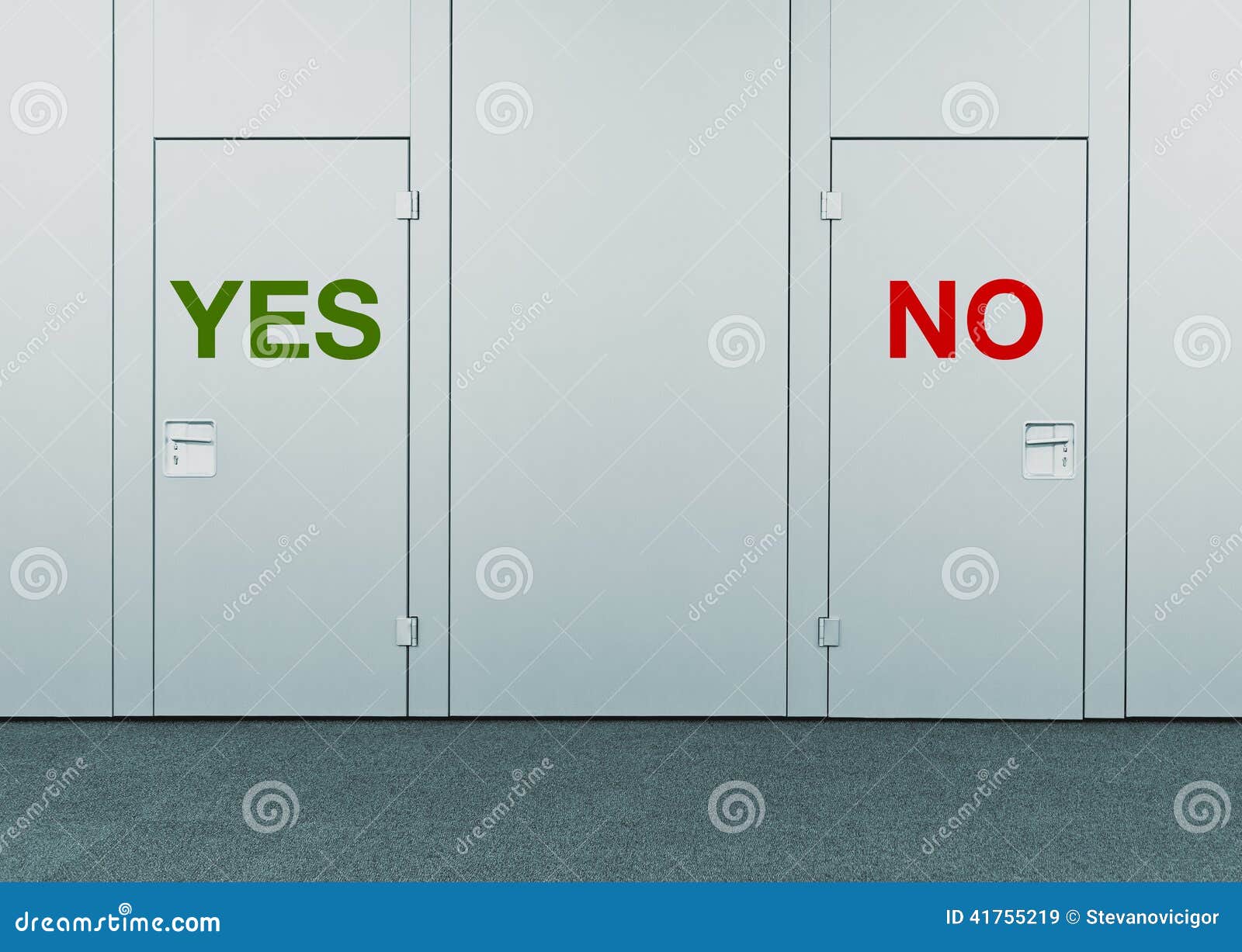 Yes or No, Concept of Choice Stock Image - Image of preference ...