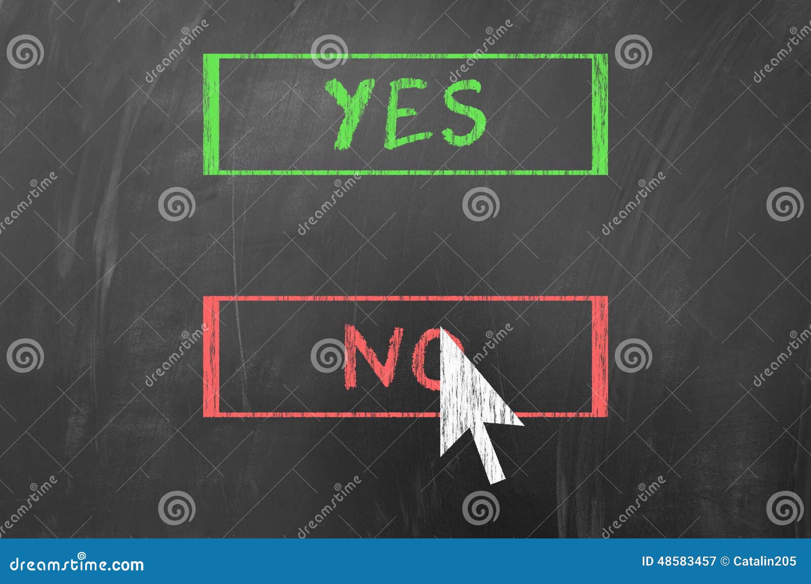 Yes or No stock image. Image of concept, alternative - 48583457