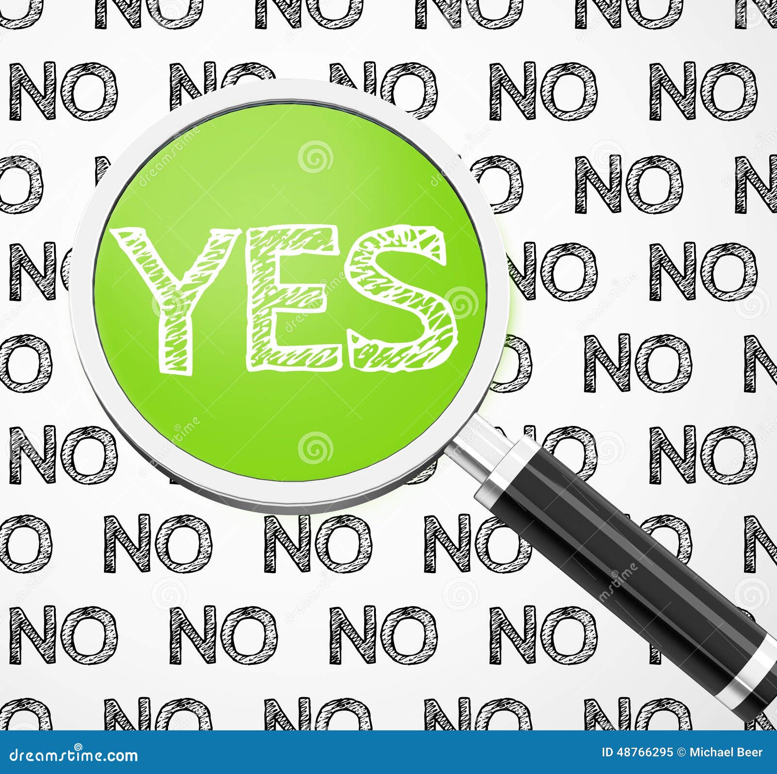 Yes-no stock illustration. Illustration of accept, choice - 48766295