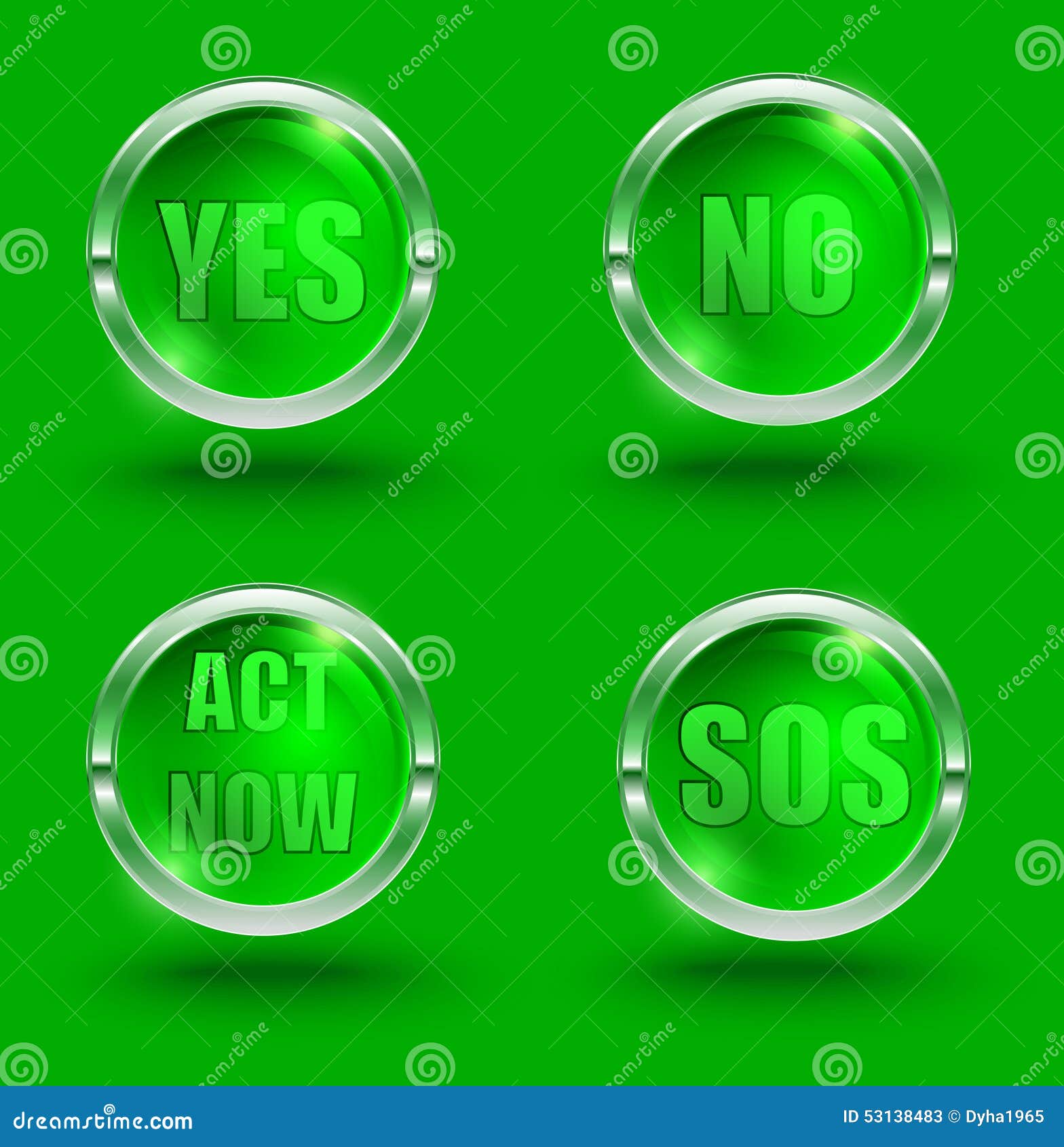 Yes-no stock vector. Illustration of icons, material - 53138483