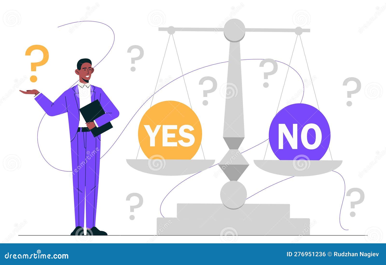 Yes and no stock vector. Illustration of comparsion - 276951236