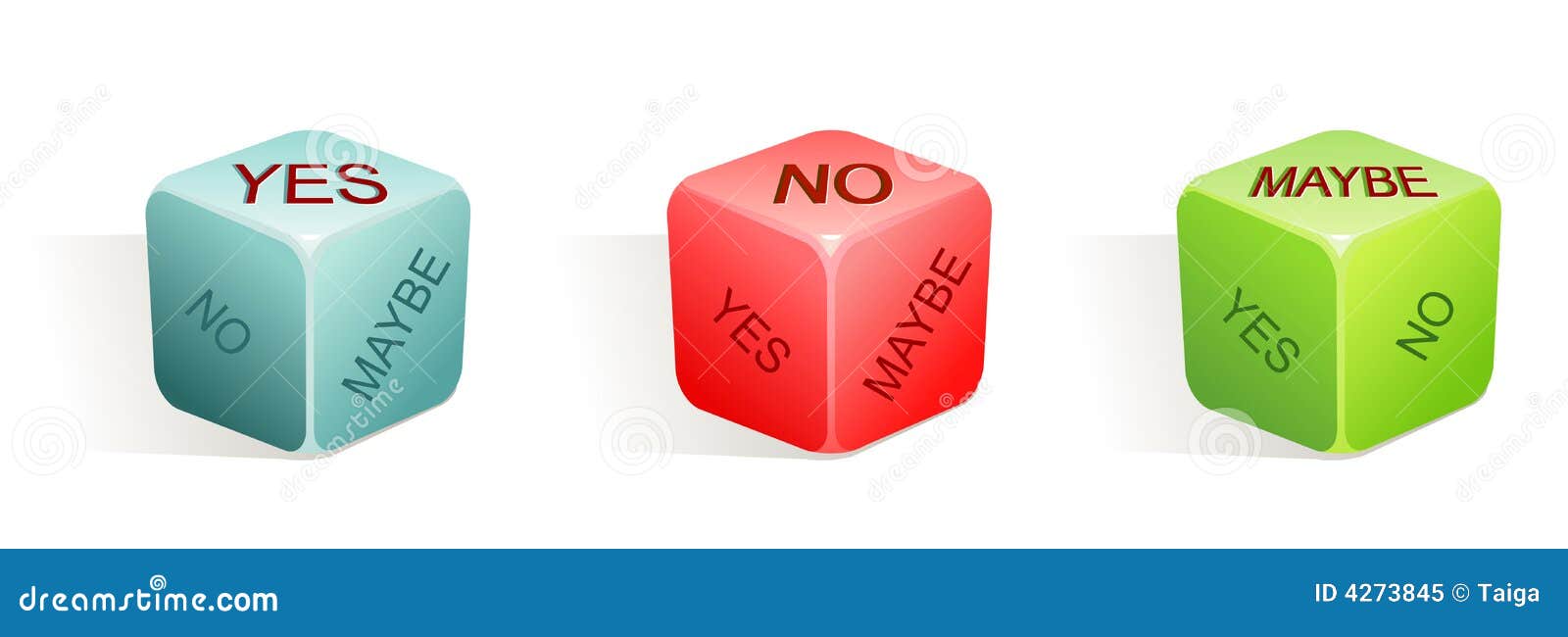 Yes - No - Maybe / Vector Illustration Stock Vector - Illustration of ...