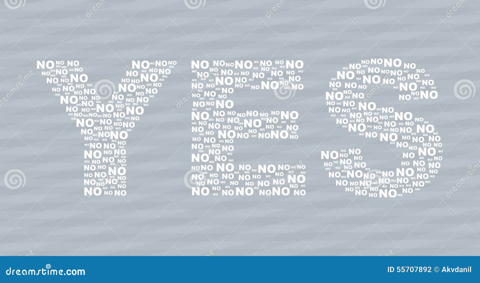 Yes and No stock vector. Illustration of illustrations - 55707892