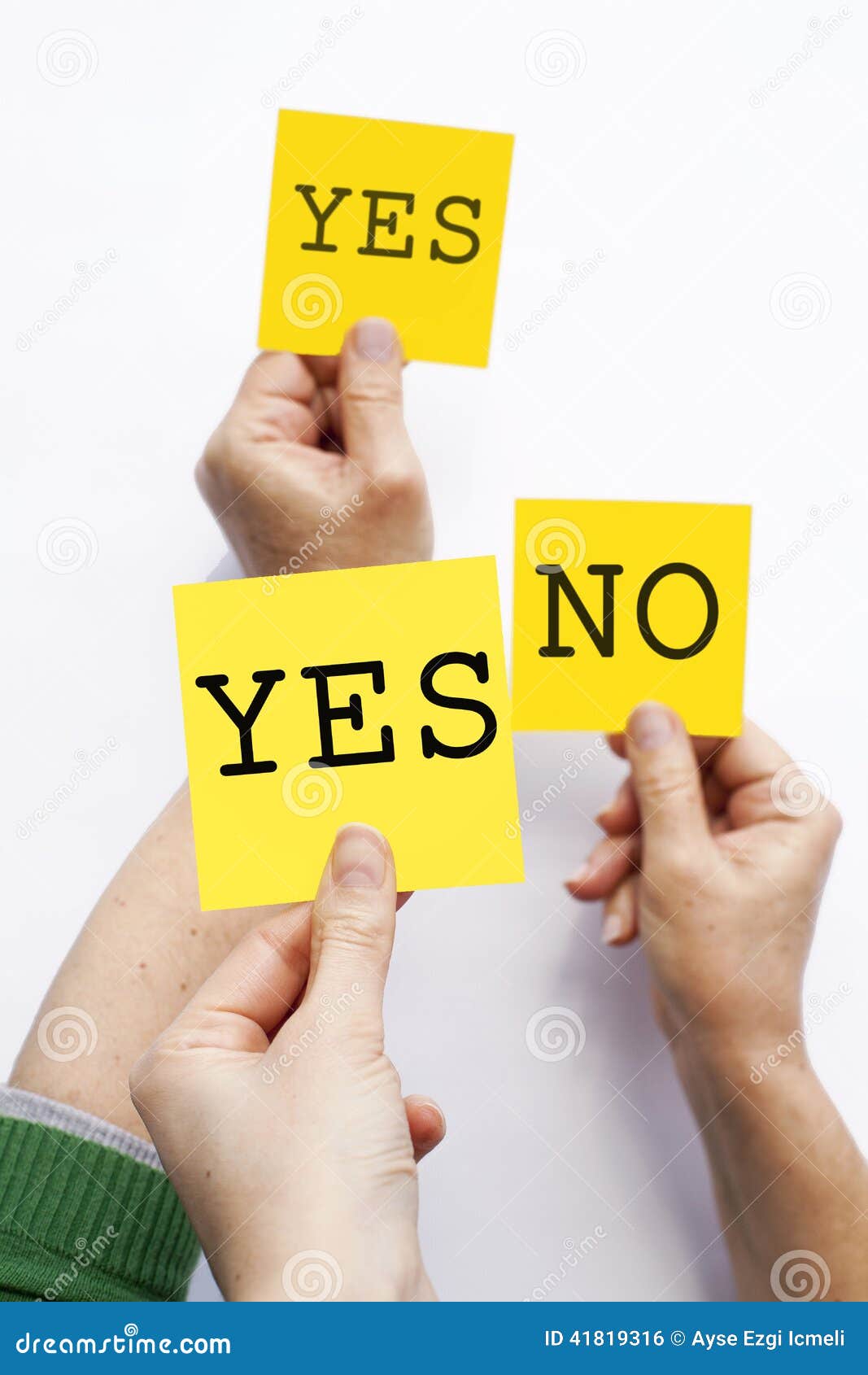 YES NO stock photo. Image of businesspeople, poll, group - 41819316