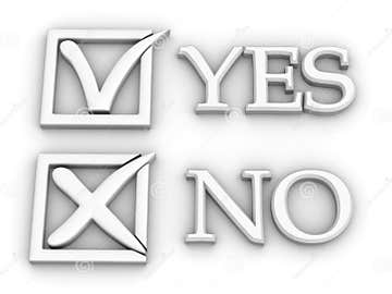 Yes or No. Questionnaire stock illustration. Illustration of background ...