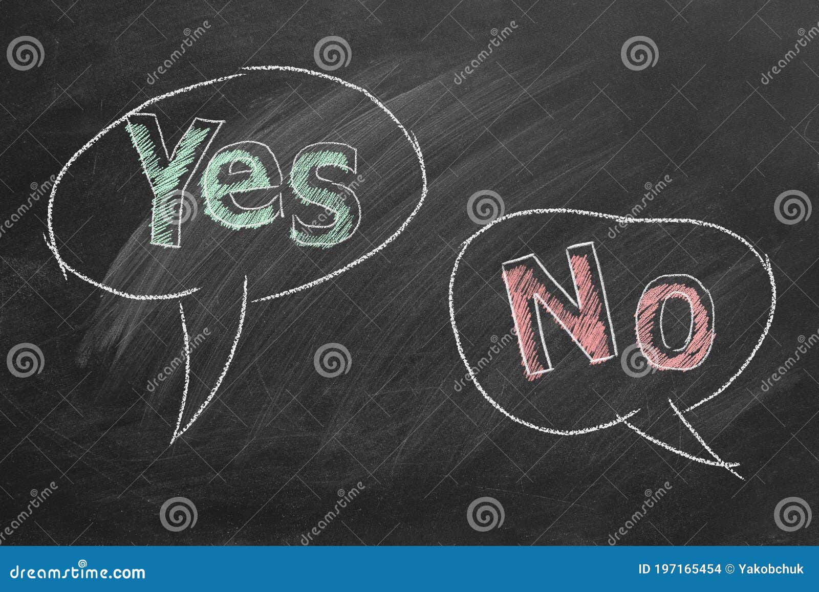 YES and NO stock photo. Image of argue, answer, agree - 197165454