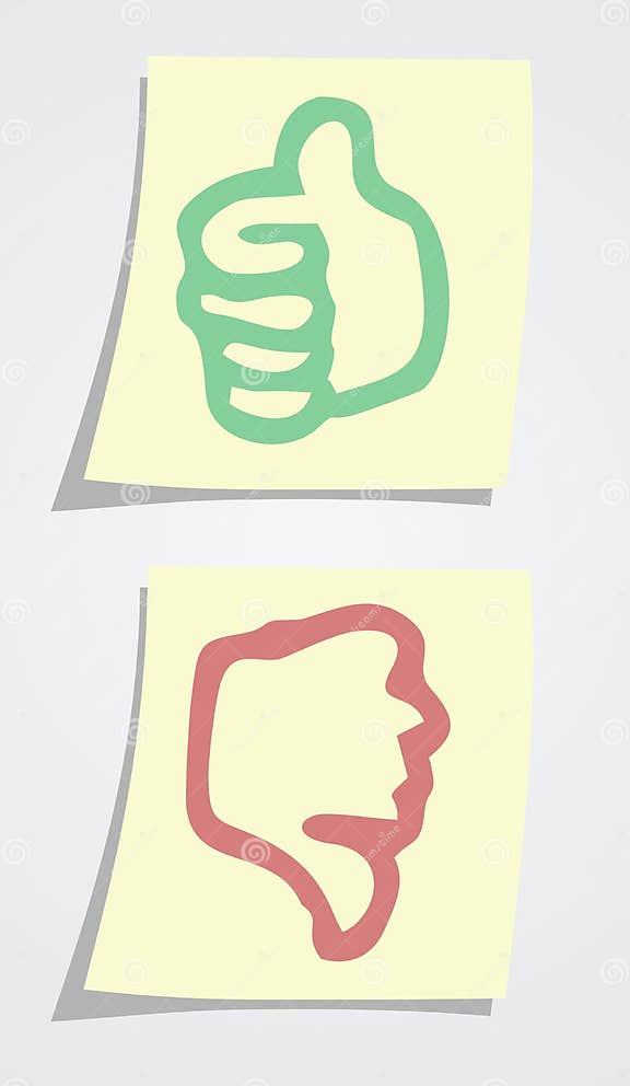 Yes and no stick stock vector. Illustration of modern - 24009848