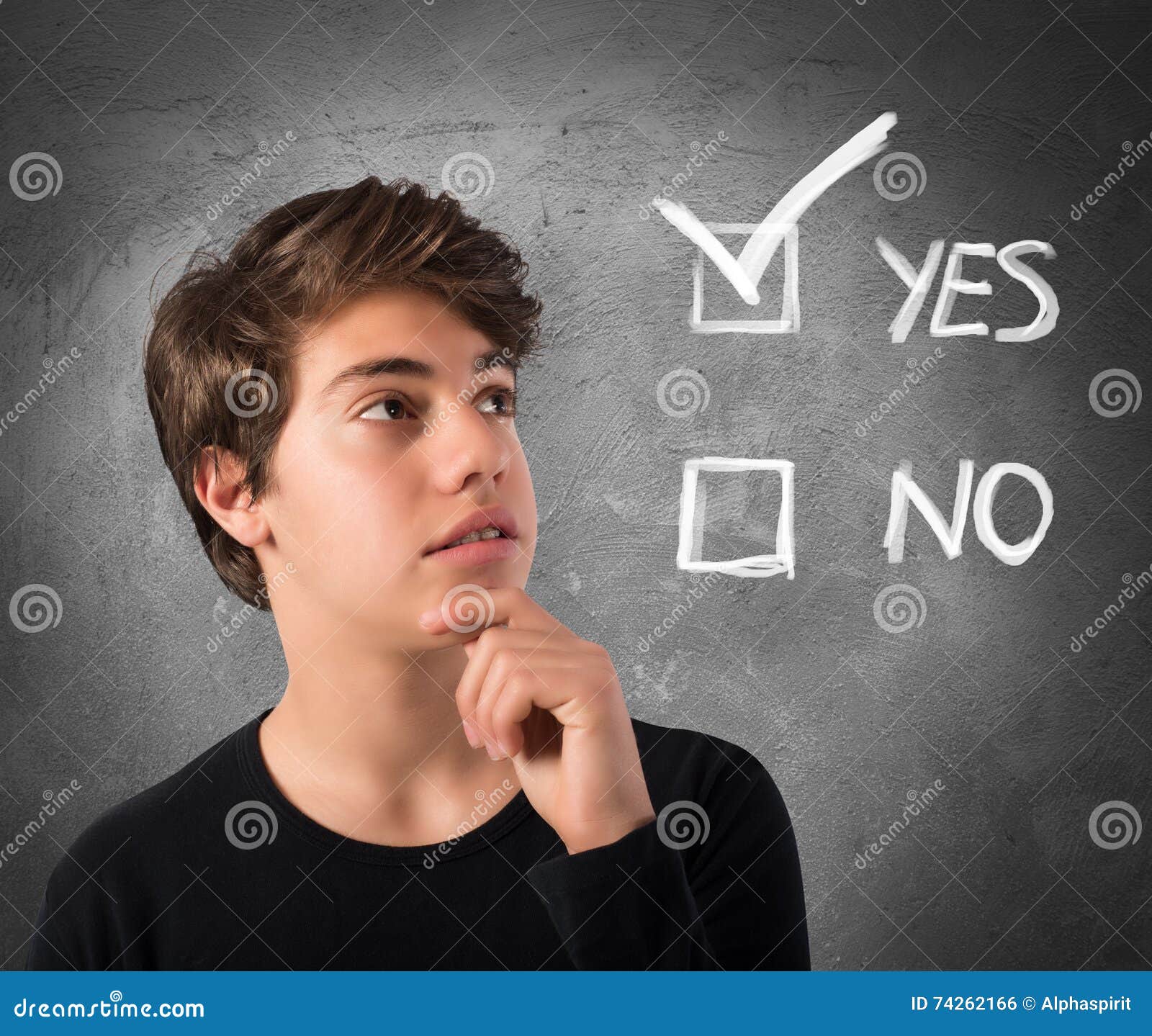 Yes or no stock photo. Image of right, confusion, exam - 74262166
