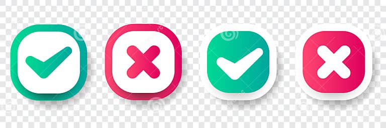 Yes and No Toggle Switch Buttons Isolated Stock Vector - Illustration ...