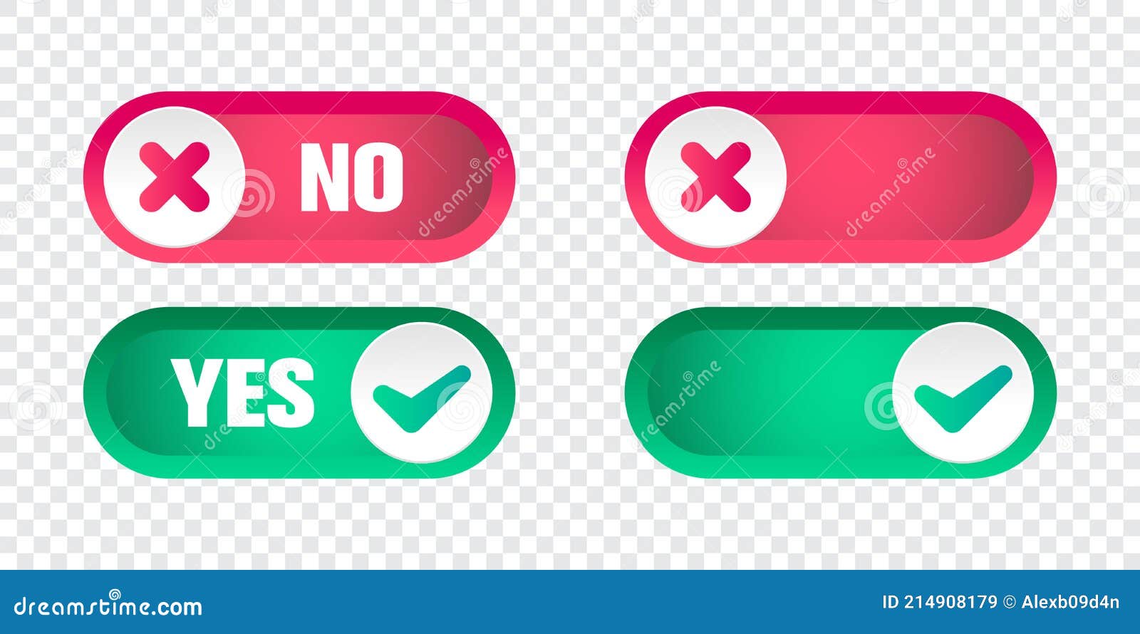 Yes and No Toggle Switch Buttons Isolated Stock Vector - Illustration ... Yes and No Toggle Switch Buttons Isolated Stock Vector - Illustration ...