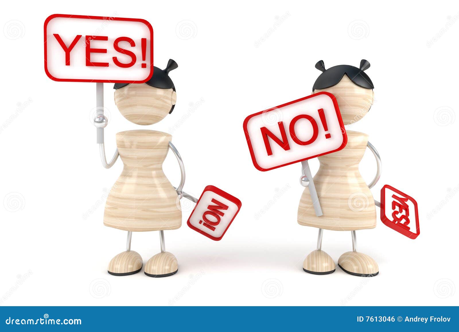 Yes, no, voting stock illustration. Illustration of positive - 7613046