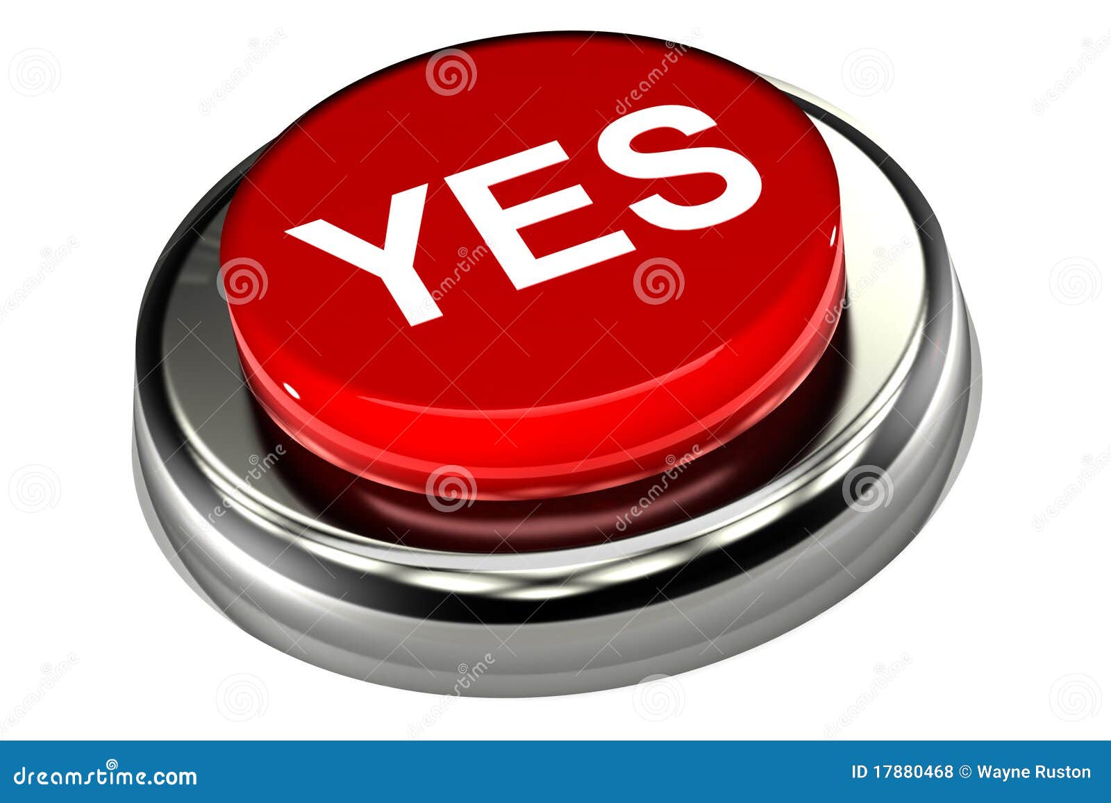 Yes Push Button stock illustration. Illustration of activate - 17880468