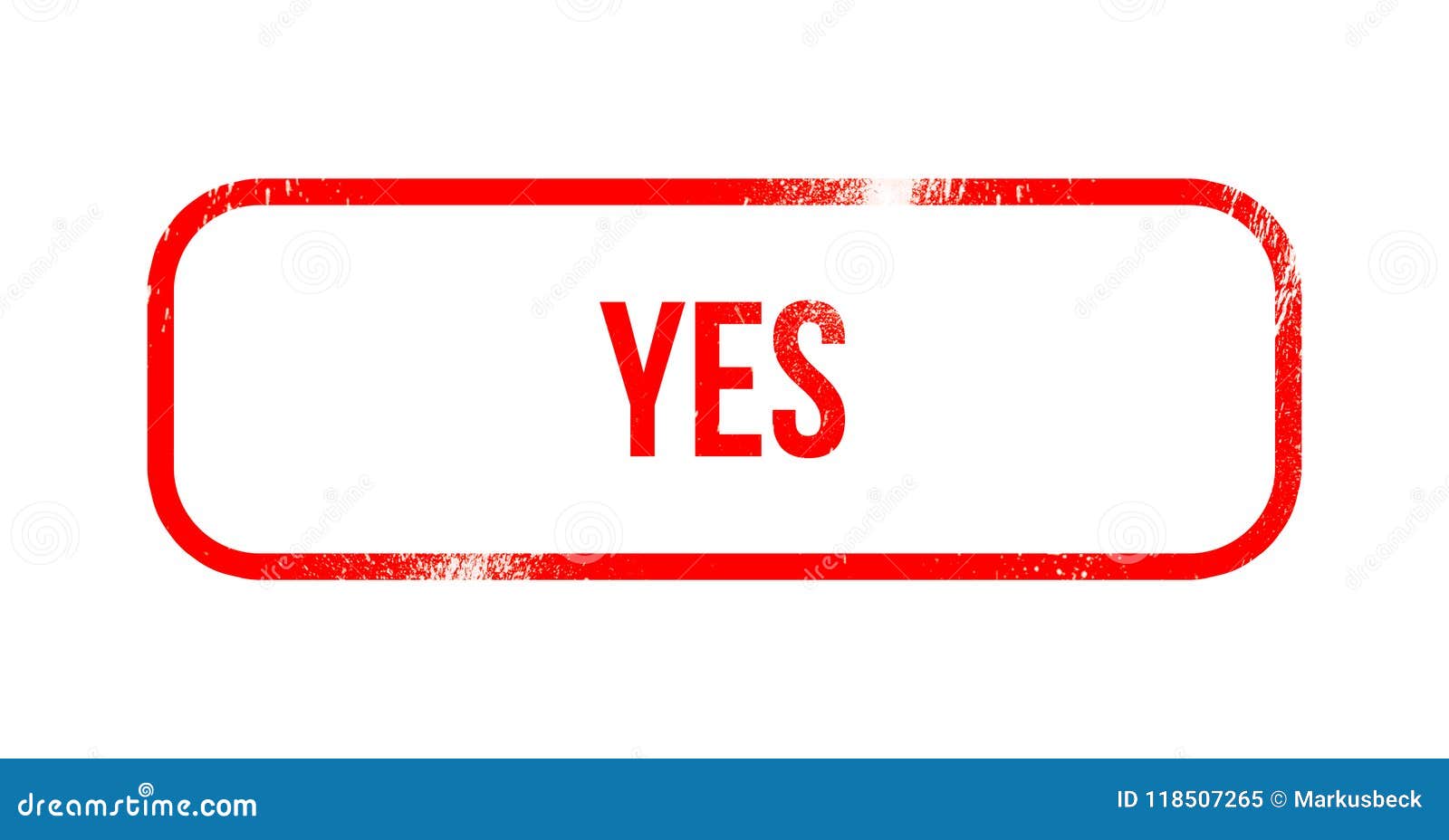 Yes - Red Grunge Rubber, Stamp Stock Illustration - Illustration of ...