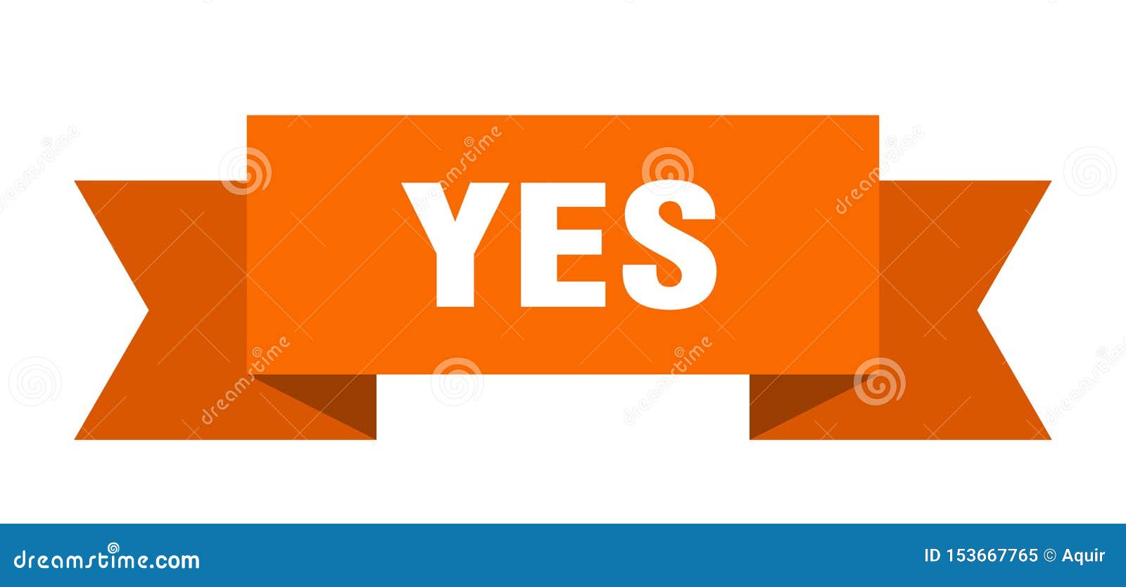 Yes ribbon. stock vector. Illustration of template, price - 153667765