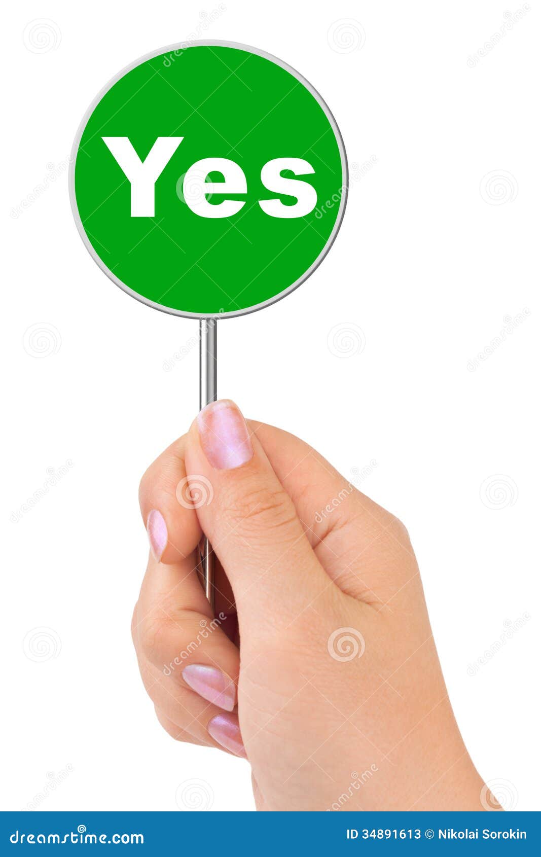 Yes sign in hand stock image. Image of choosing, decision - 34891613
