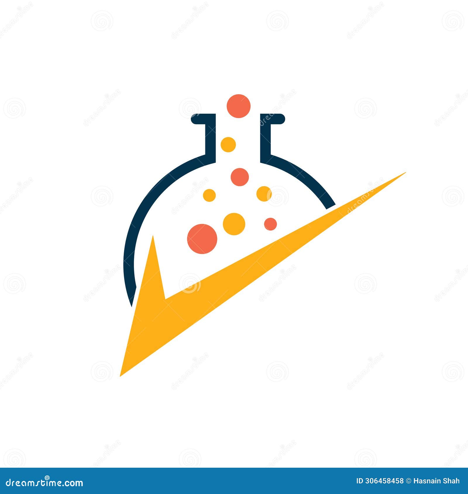 Yes Sign Lab Vector Logo Template Design Stock Illustration ...