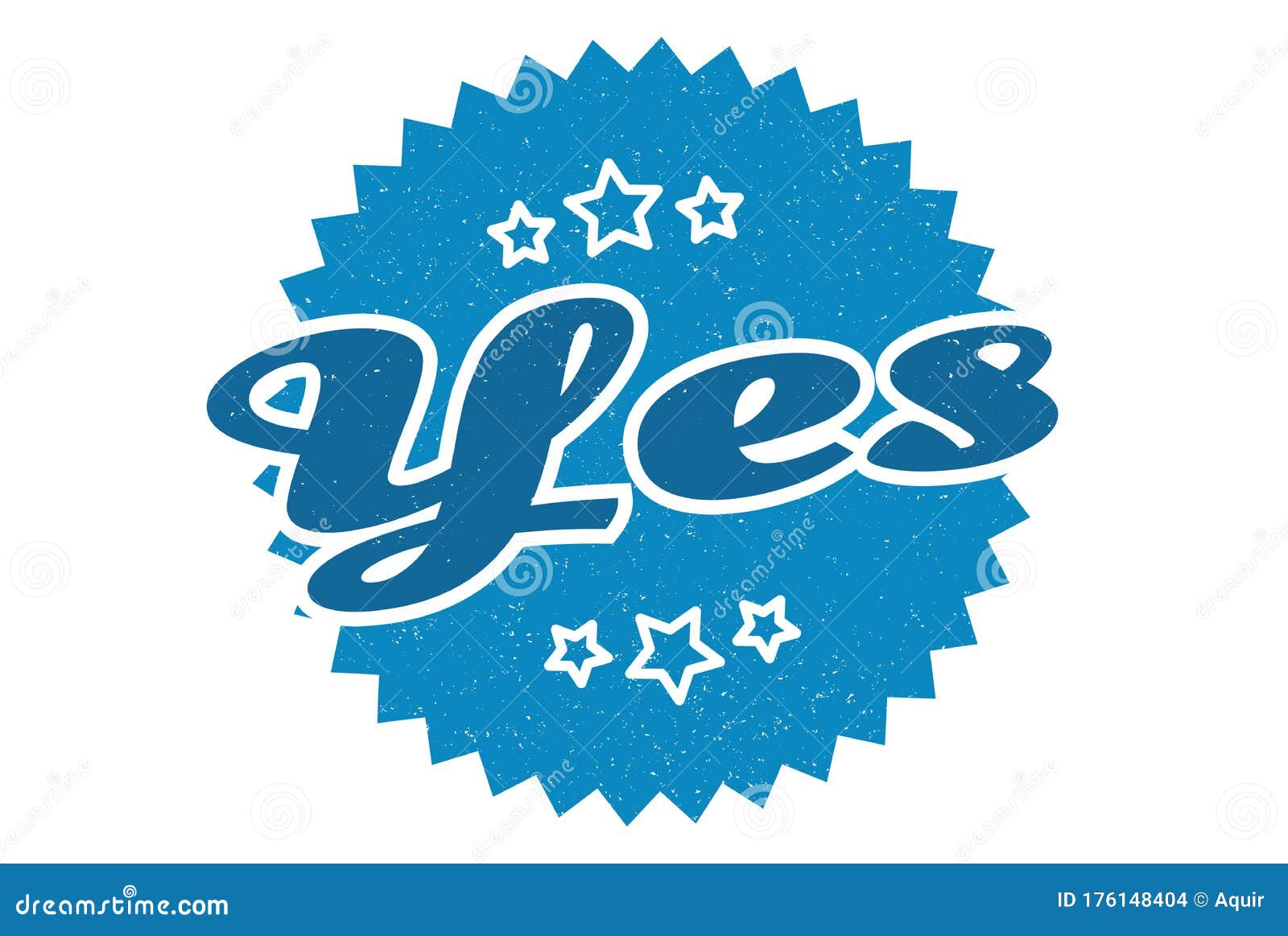 Yes Sign. Yes Vintage Retro Label Stock Vector - Illustration of ...