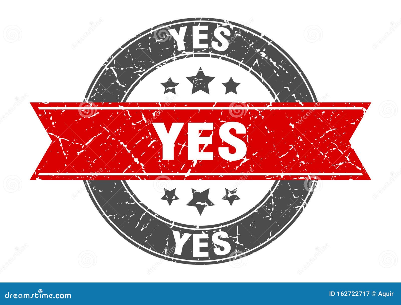 Yes stamp stock vector. Illustration of button, banner - 162722717